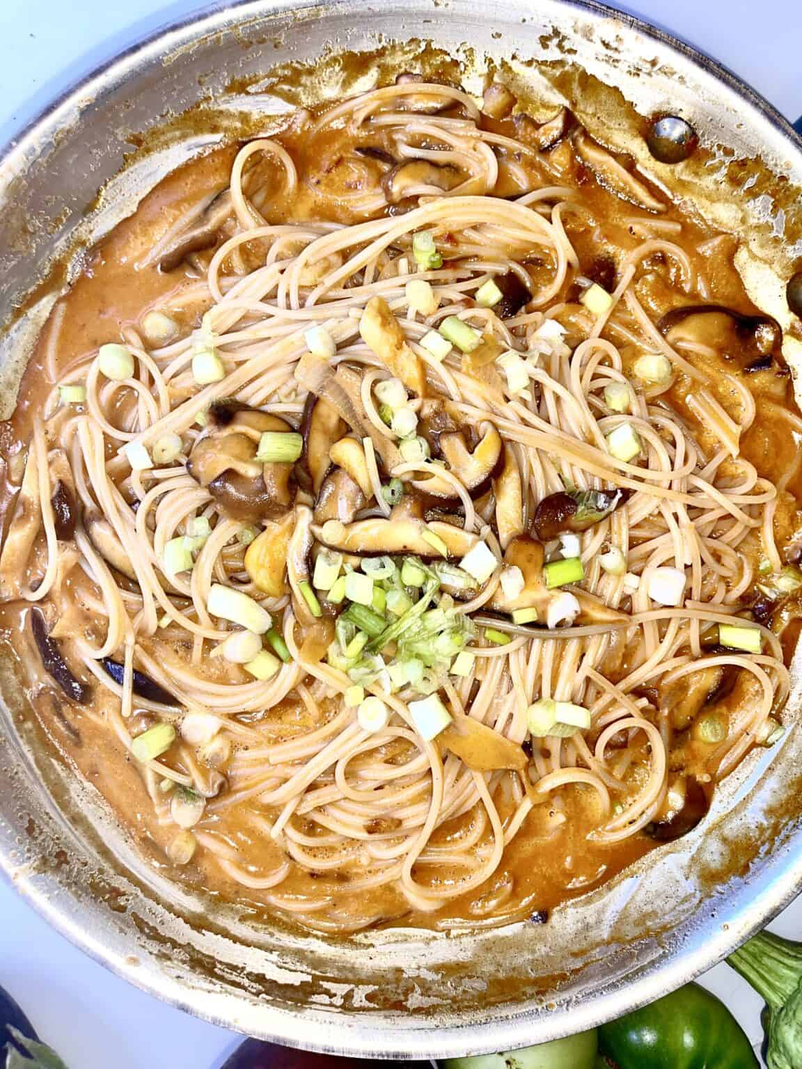 Easy Vegan Gochujang Spaghetti - Make Pure Thy Heart