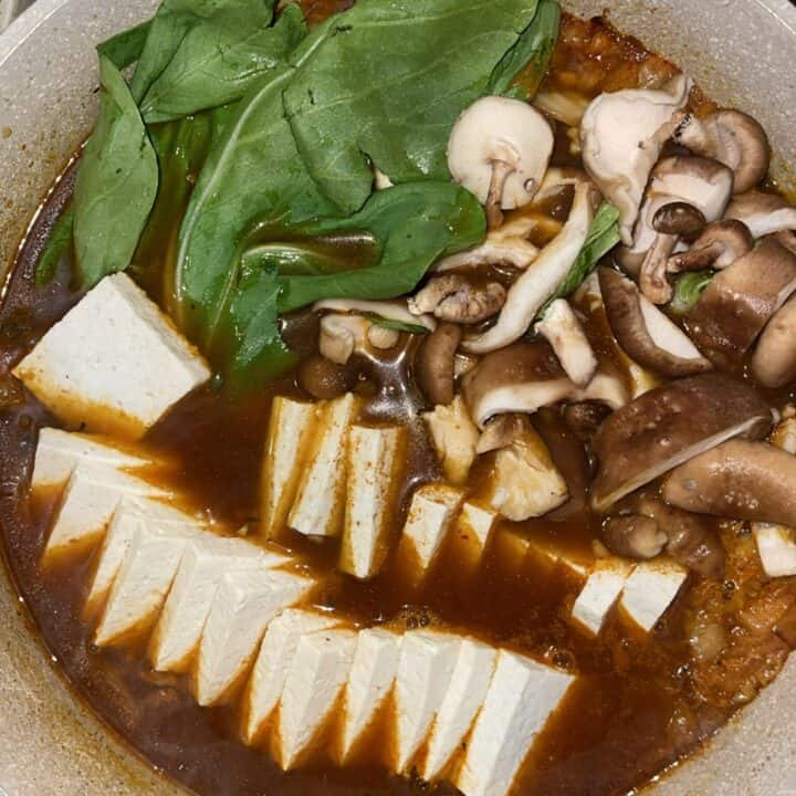 Easy Vegan Kimchi Jiggae - Make Pure Thy Heart