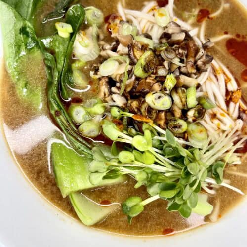 Easy Vegan Miso Tahini Ramen - Make Pure Thy Heart