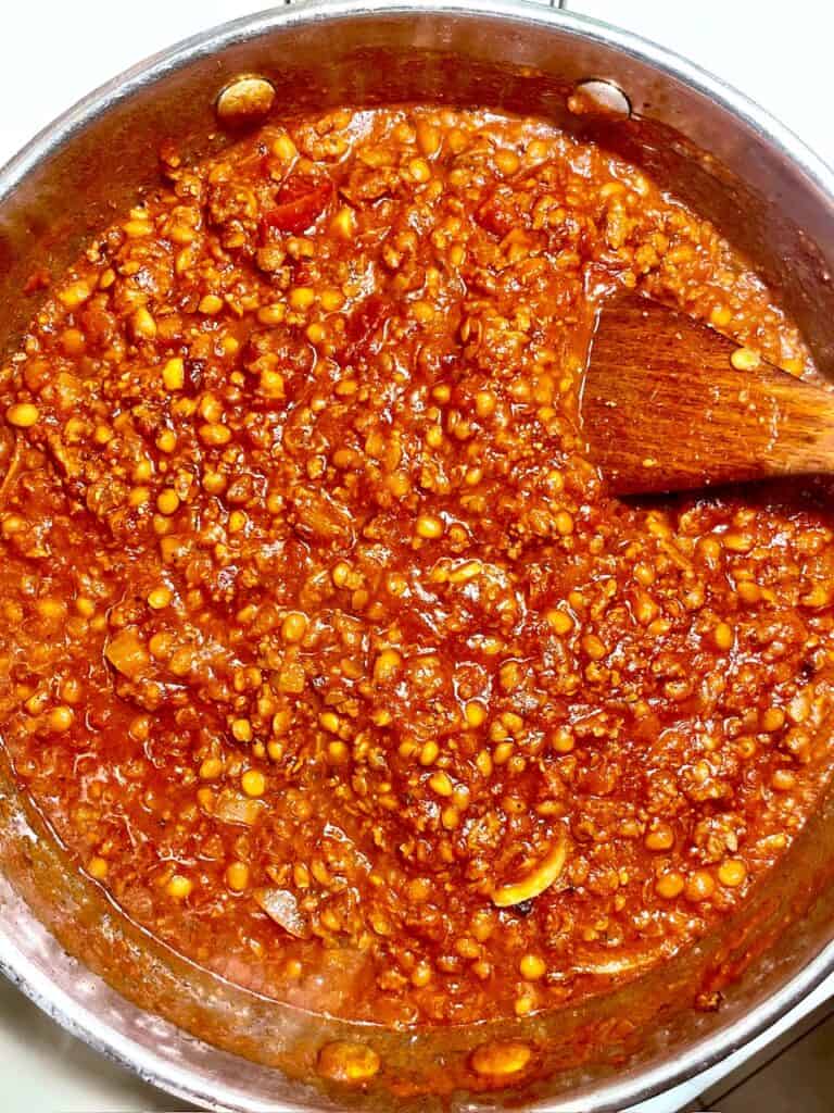 Best Vegan Lentil Chili With Impossible Meat - Make Pure Thy Heart