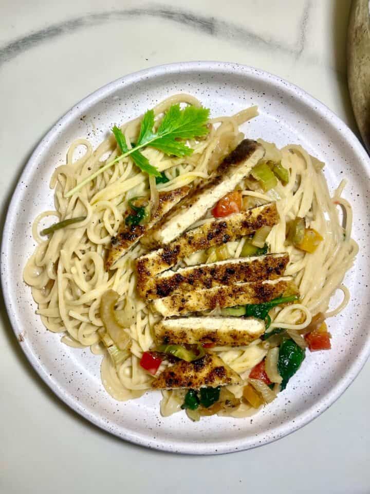 Vegan Walhalla Pasta Inspired by Outback Steakhouse - Make Pure Thy Heart