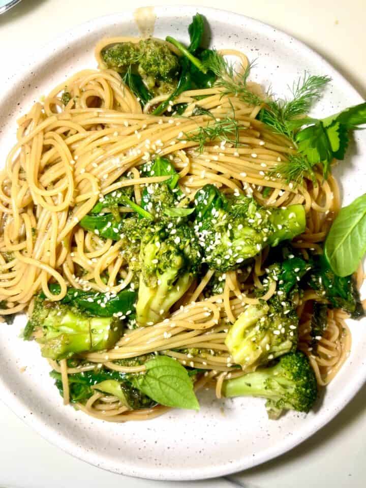 Easy & Quick Two-Step Asian-Style Spaghetti Recipe - Make Pure Thy Heart
