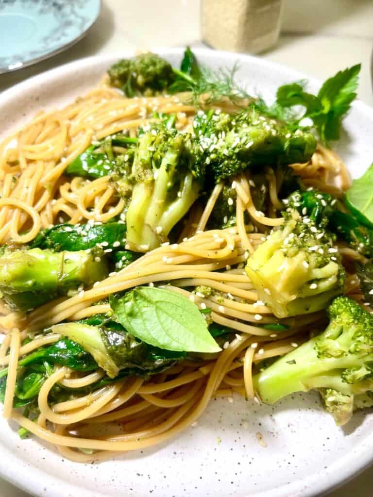 Easy & Quick Two-Step Asian-Style Spaghetti Recipe - Make Pure Thy Heart
