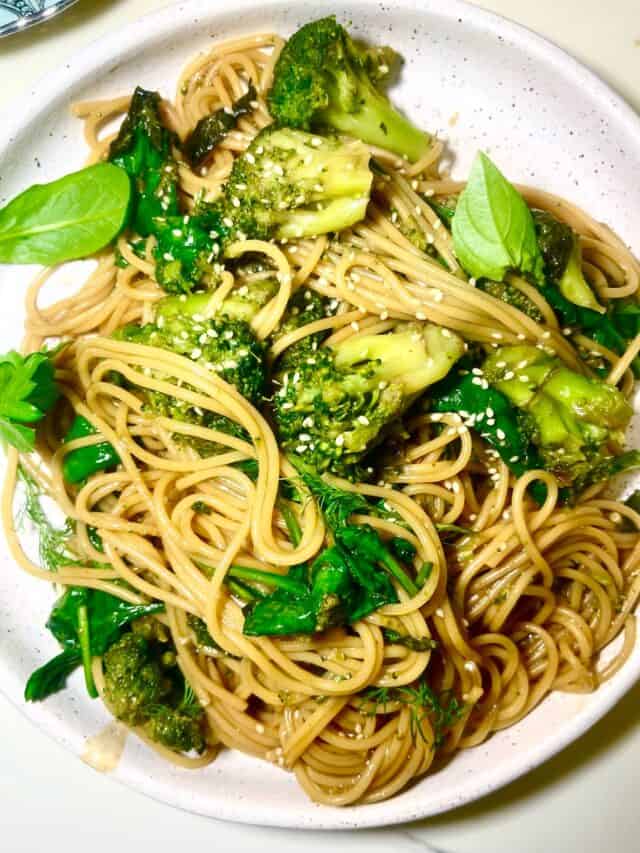 Easy & Quick Two-Step Asian-Style Spaghetti Recipe - Make Pure Thy Heart