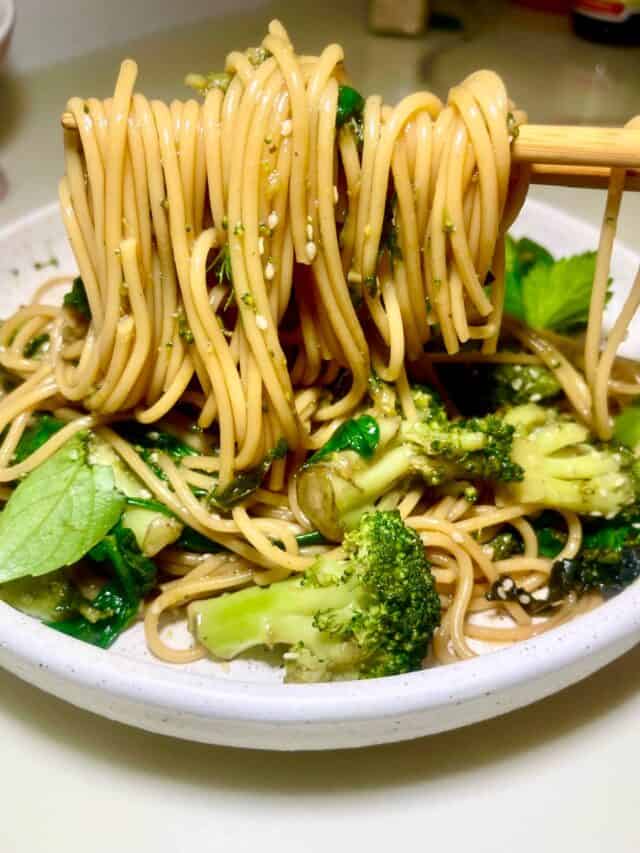 Easy & Quick Two-Step Asian-Style Spaghetti Recipe - Make Pure Thy Heart