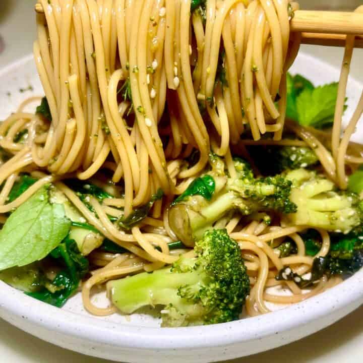 Easy & Quick Two-Step Asian-Style Spaghetti Recipe - Make Pure Thy Heart