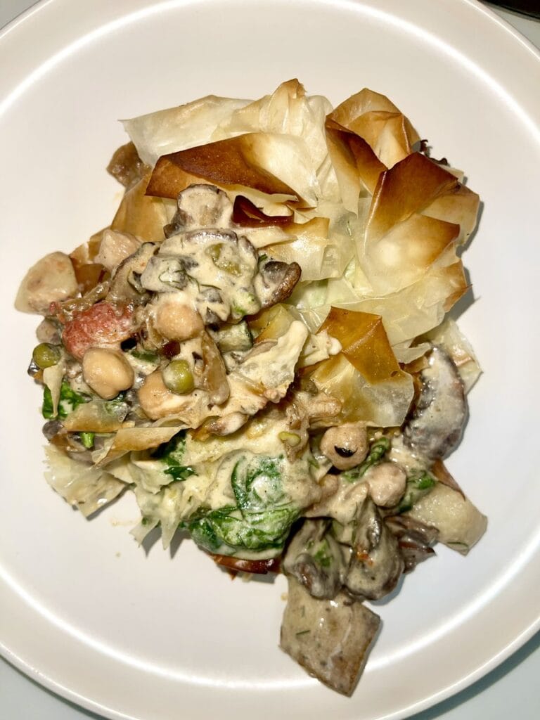 Vegan Phyllo Dough Vegetable Pot Pie - Make Pure Thy Heart