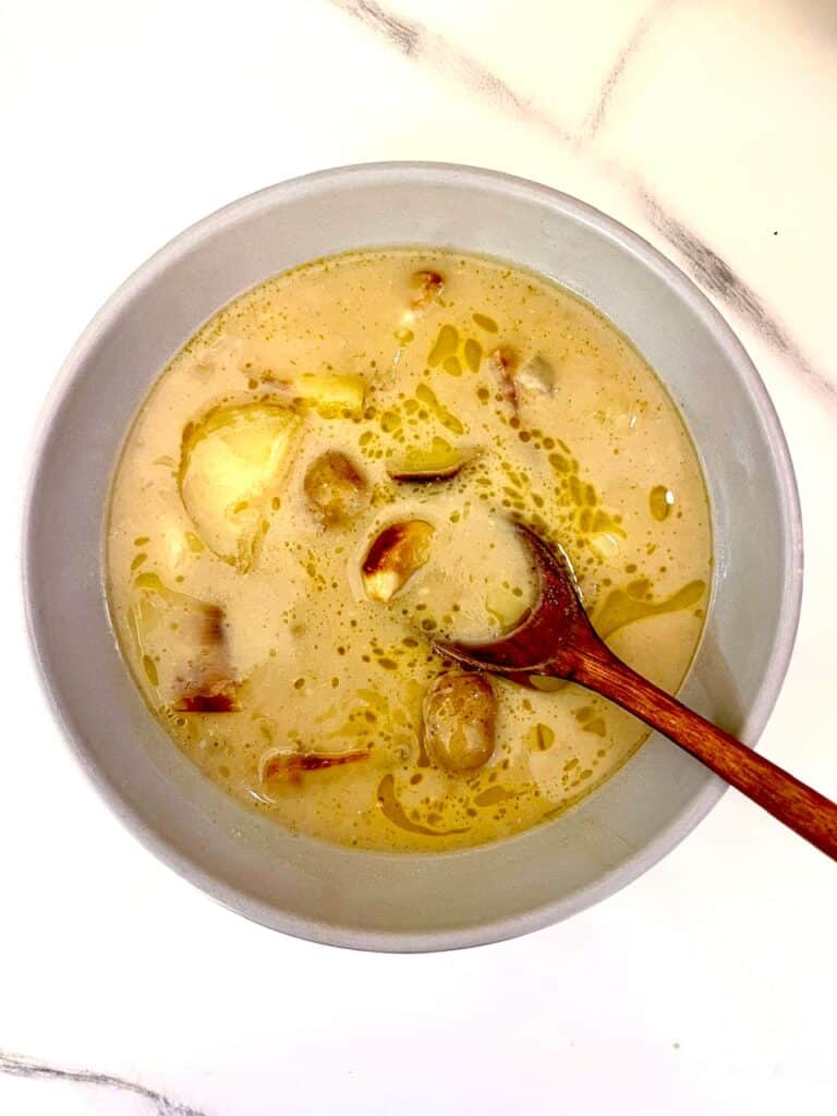 52 Clove Roasted Garlic Potato & Leek Soup Recipe - Make Pure Thy Heart