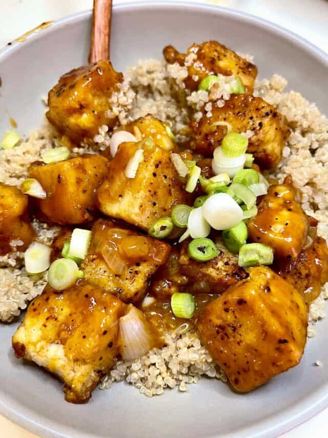 Crispy Sticky Orange Tofu Better Than Takeout - Make Pure Thy Heart