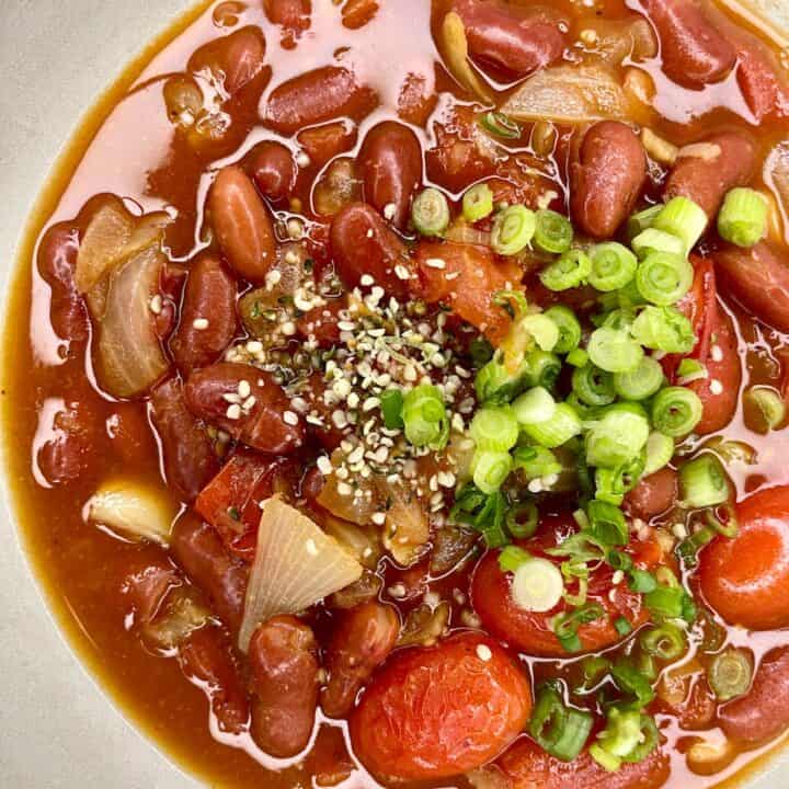 Easy Red Kidney Bean Tomato Stew – Hearty & Vegan Recipe - Make Pure ...