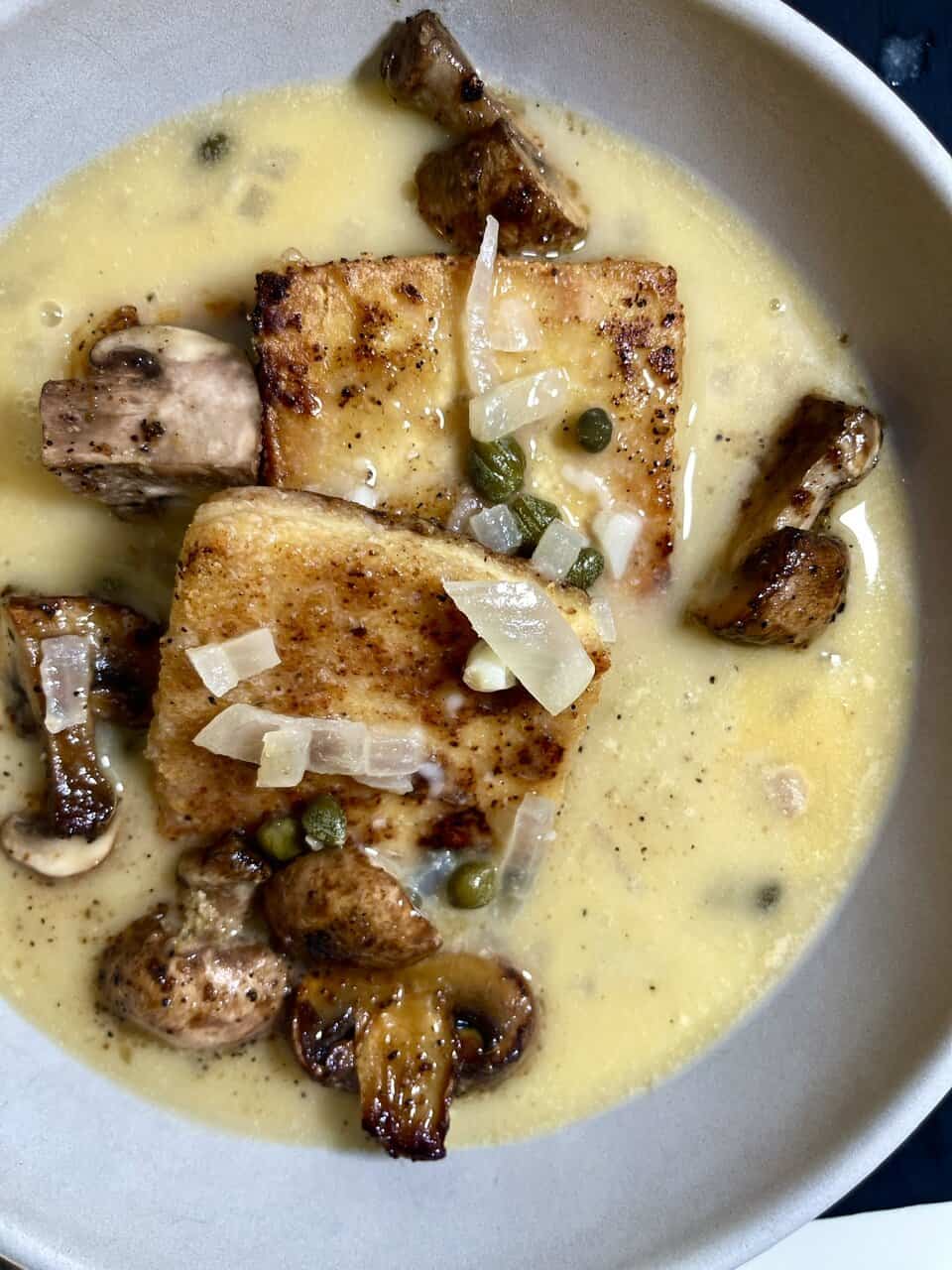 Irresistibly Cheesy Vegan Tofu Piccata Soup (1-Pot Comfort Food) - Make ...