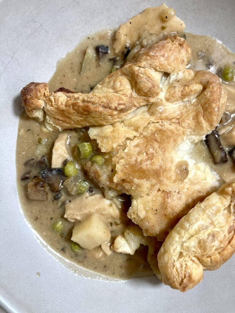 Vegan Chicken Pot Pie with Puff Pastry - Make Pure Thy Heart
