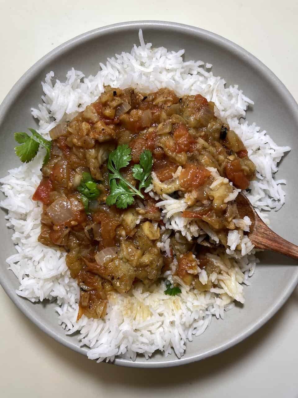 Baingan Bharta (Smoky Indian Eggplant Curry) - Make Pure Thy Heart
