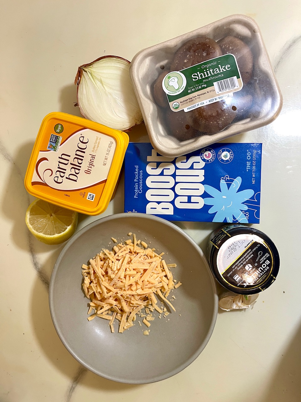 Vegan Pearl Couscous Risotto with Shiitake Mushrooms (Cheesy & Cozy ...